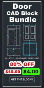 Sliding Door CAD Block DWG – Left, Right & Double Opening - PinCad