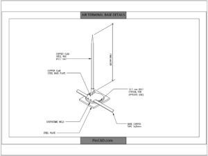 Air Terminal Base Details - PinCad
