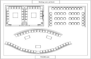 Waiting Room CAD Block - PinCad