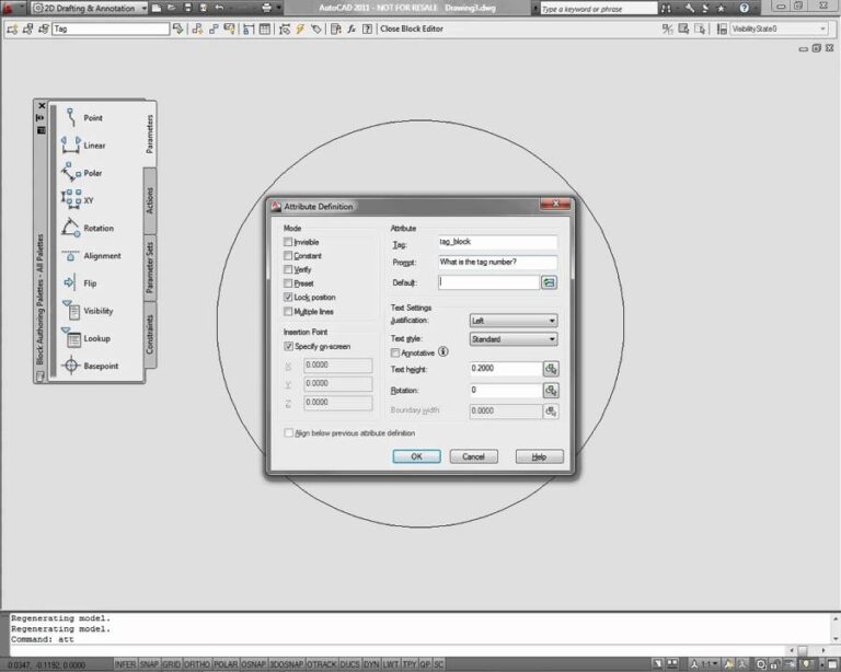 How To Add Attributes To A Block Inattributes Autocad