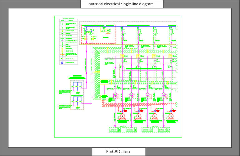 Autocad Electrical Single Line Diagram Free Download Pincad