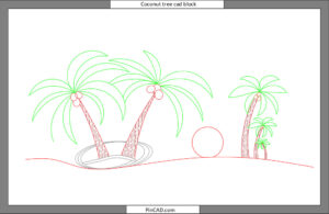 Coconut Tree CAD Block – Free Download! - PinCad