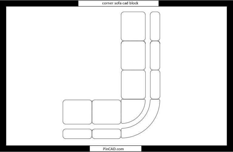 Corner Sofa CAD Block – Free DWG Download - PinCad