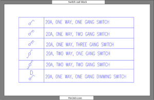 Switch CAD Block – Simplify Your Electrical Drawings! - PinCad