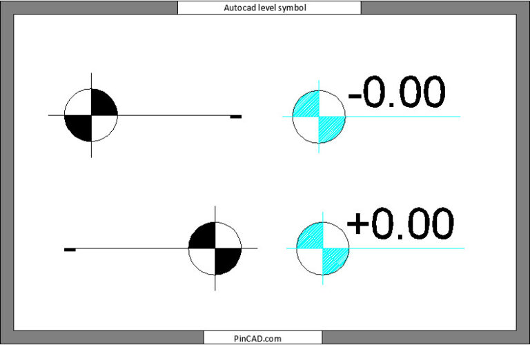 AutoCAD Level Symbol | Level Symbol in AutoCAD Free - PinCad