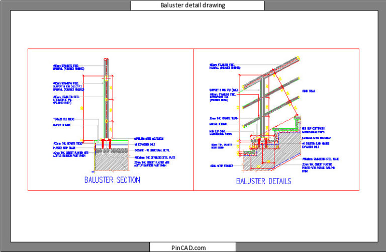Balustrade CAD Block – Free Download!
