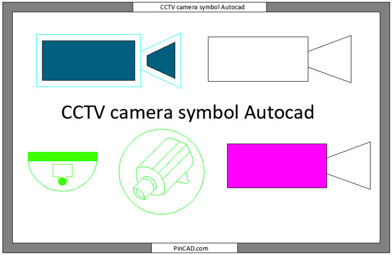 CCTV Camera Symbol AutoCAD Free Download - PinCad