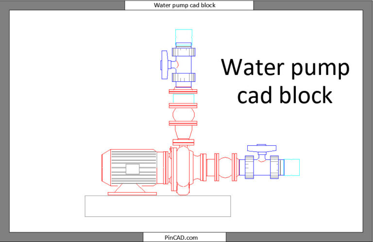 Water Pump CAD Block – Free Download for Your Projects