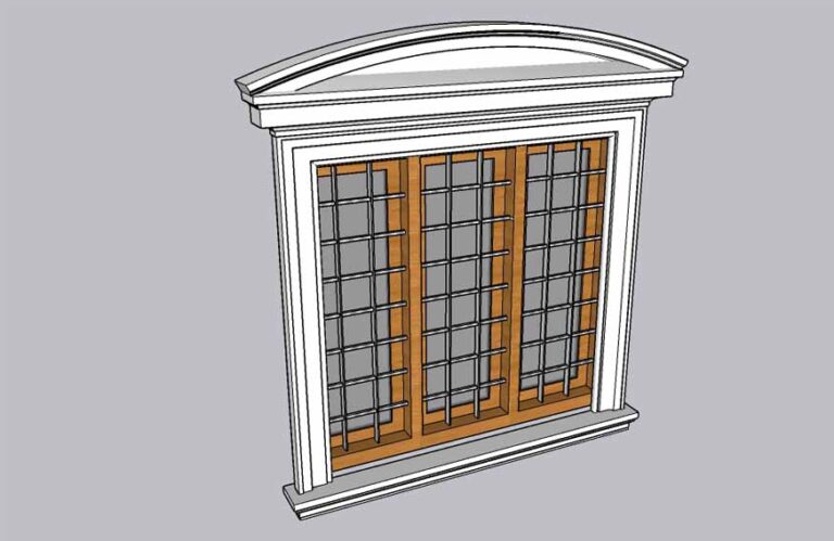 Free Glass Window SketchUp Model Download - PinCad