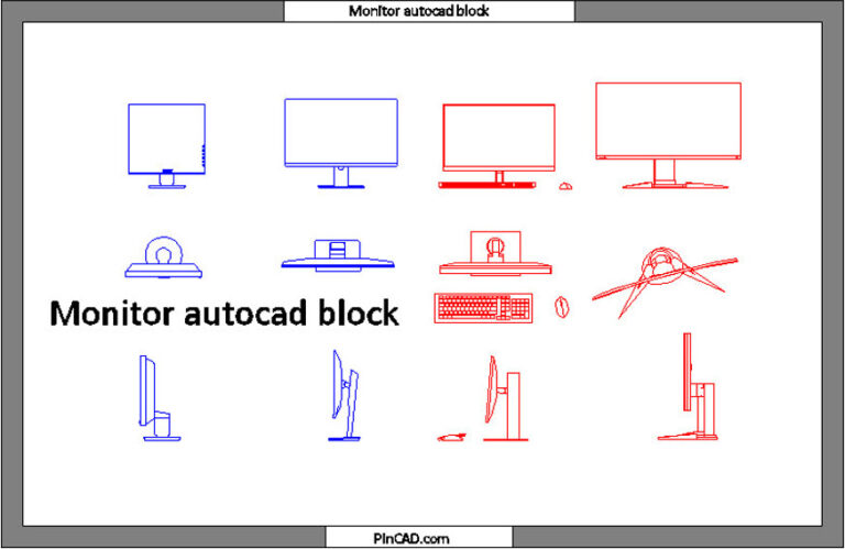 Monitor AutoCAD Block – Simple and Ready to Use - PinCad