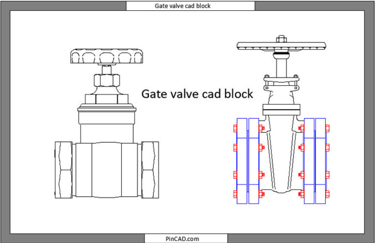 Gate Valve CAD Block – A Must-Have for Accurate Piping Layouts