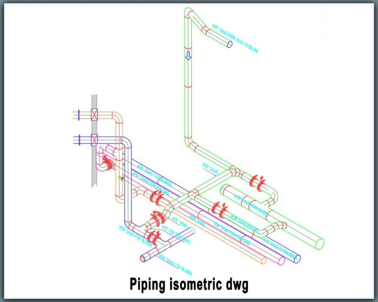 Piping Isometric DWG – Free Isometric Symbols CAD Block - PinCad