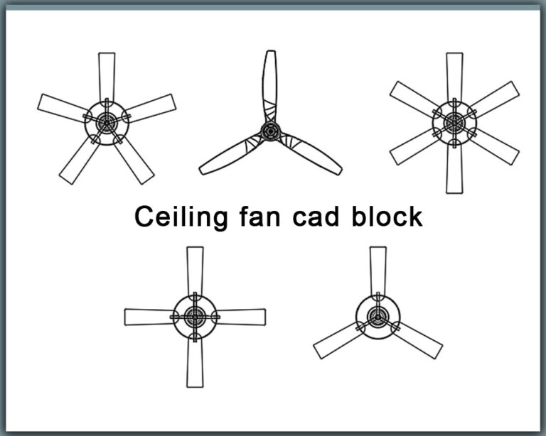 Ceiling Fan CAD Block | Download Ceiling Fan DWG - PinCad