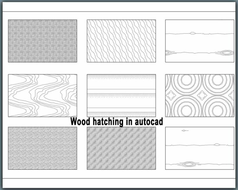 Wood Hatching in AutoCAD – Free DWG Hatch Pattern - PinCad