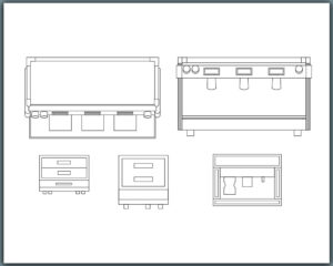 Coffee Machine AutoCAD Block – Free DWG Download - PinCad